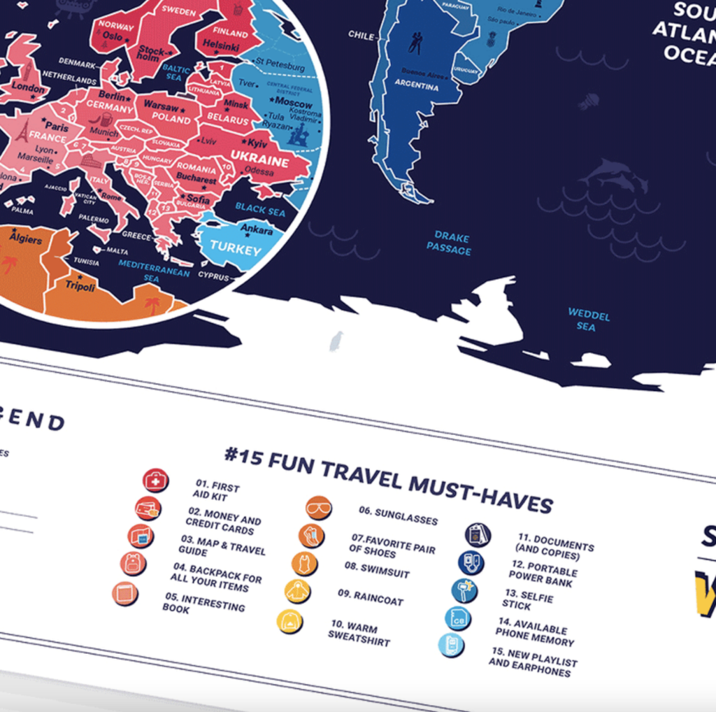 Greb Mapa Sveta 1dea Holiday - Ekspedicija