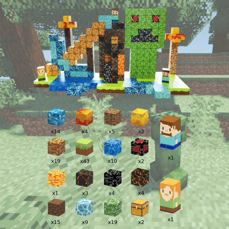 Magnetic Cubes M – Minecraft Creeper (160) - Ekspedicija