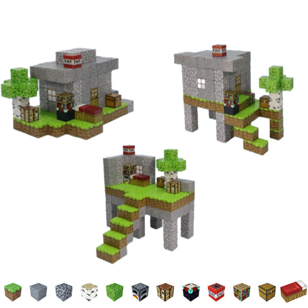 Magnetic Cubes M - Minecraft Stone Block (150) - Ekspedicija