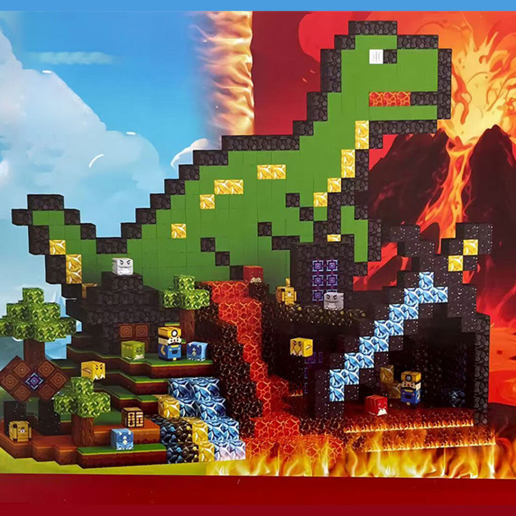 Magnetic Cubes M - Dino Pixel (300) - Ekspedicija